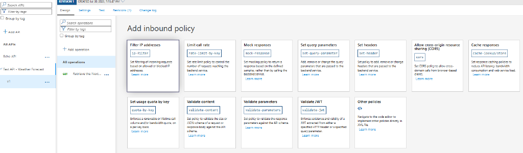 A Quick Look at Azure APIM